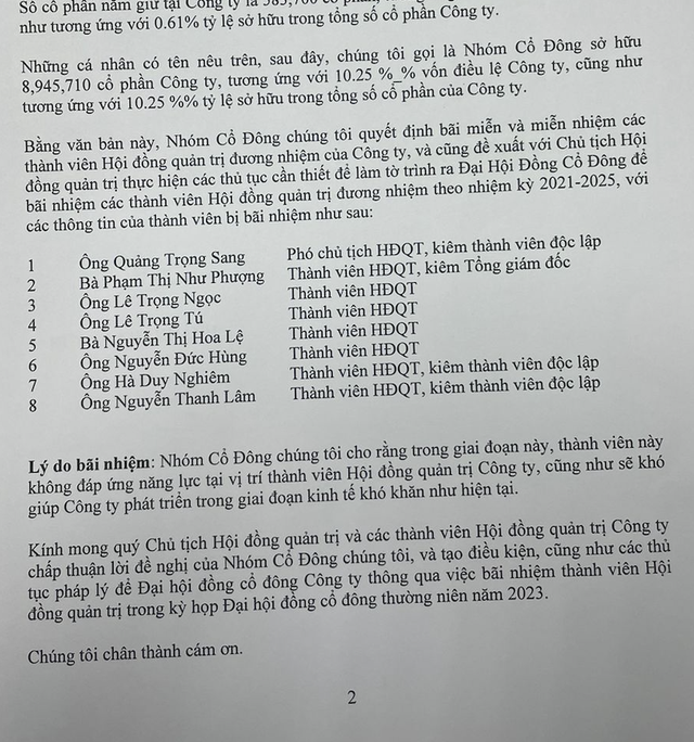 Cic Group Ckg Bất Ngờ Xuất Hiện Nhóm Cổ đông Muốn Bãi Nhiệm Và để Cử Nhân Sự Tham Gia HĐqt